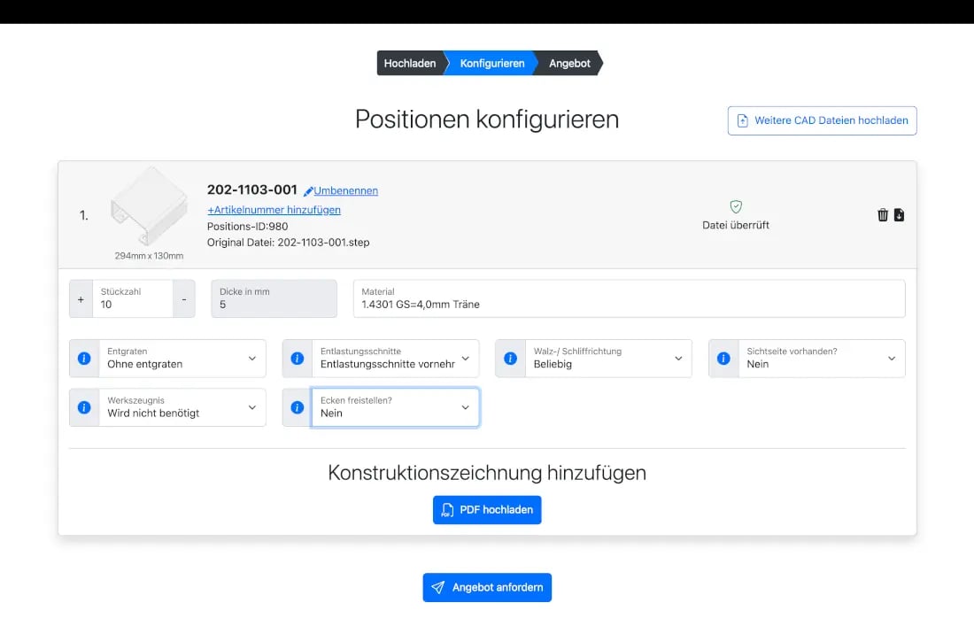 In 1 Minute registrieren | Laserschneiden24.de